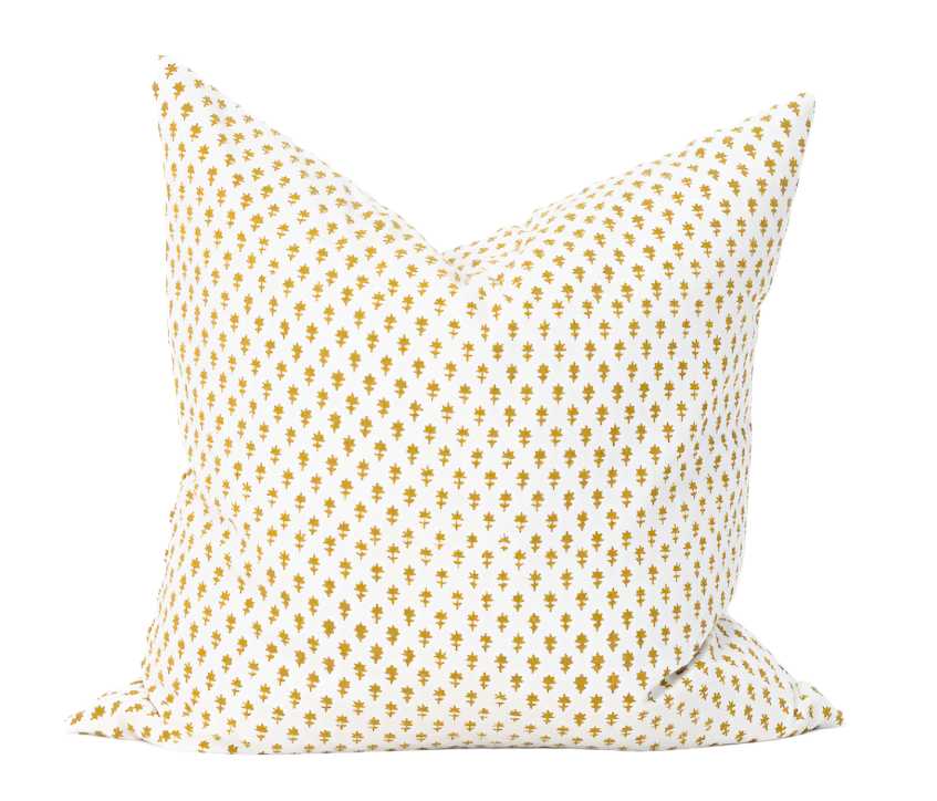 Devon Dots Mustard Medium Cushion 50cm